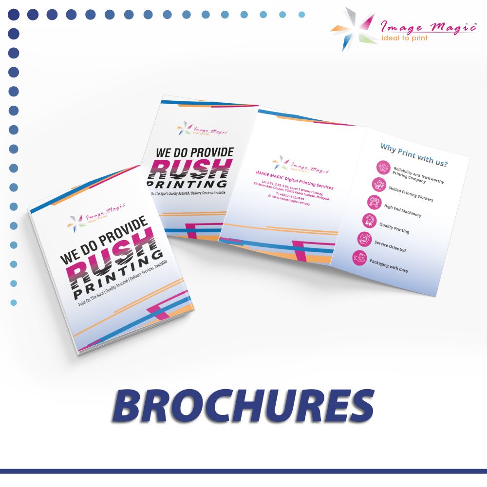 Percetakan Brosur Malaysia | Brosur Berlipat Tersuai & Bahan Pemasaran