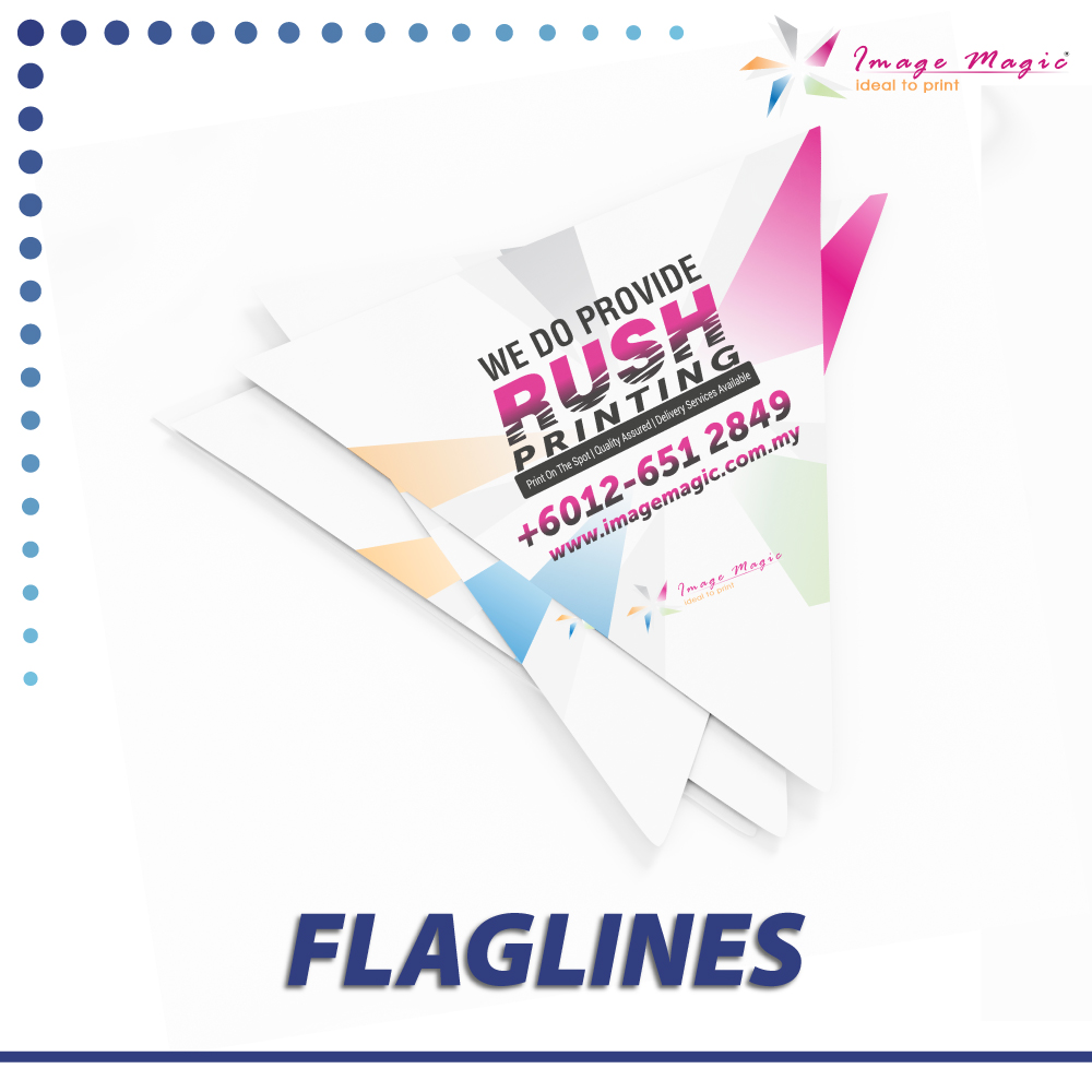 Flagline Printing | Pennant Flagline | Party Flagline