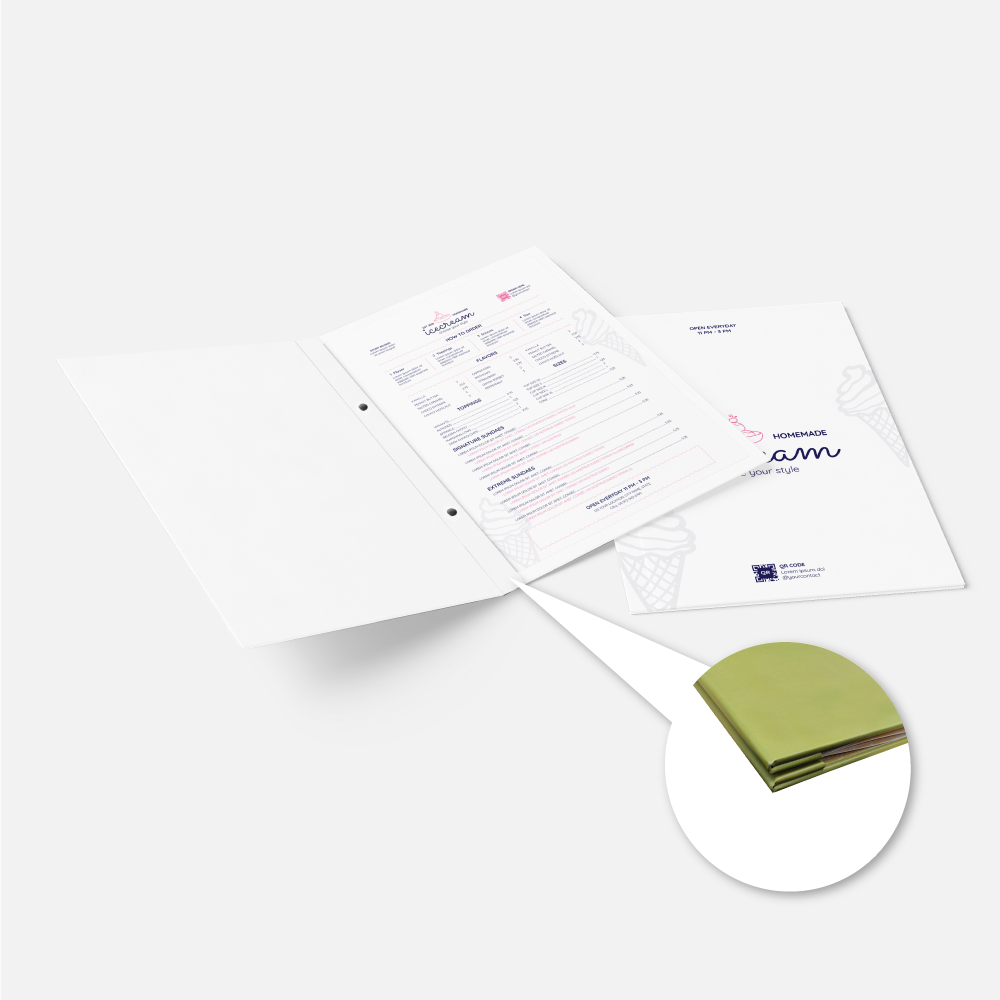 Hard Cover Menu Printing Malaysia | Premium Restaurant Menu Book (Matte ...