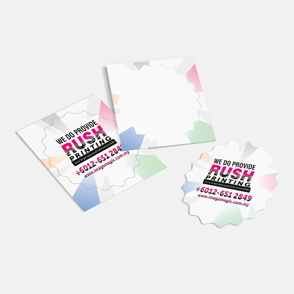 Kiss Cut Sticker Printing Malaysia | Waterproof Sticker Sheets (MOQ 100)