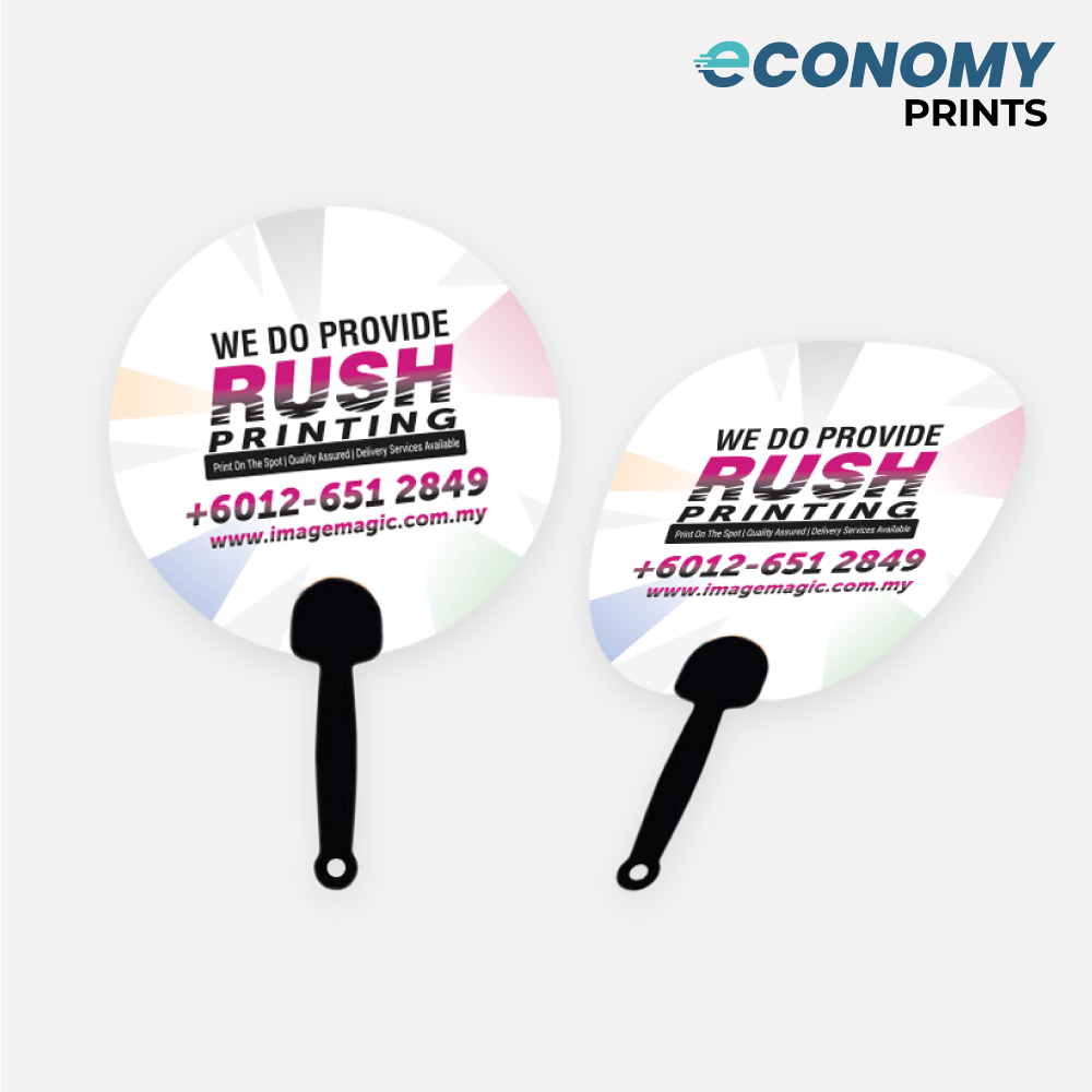 Economy Hand Fan Templates | Ready Design Hand Fan Printing Malaysia