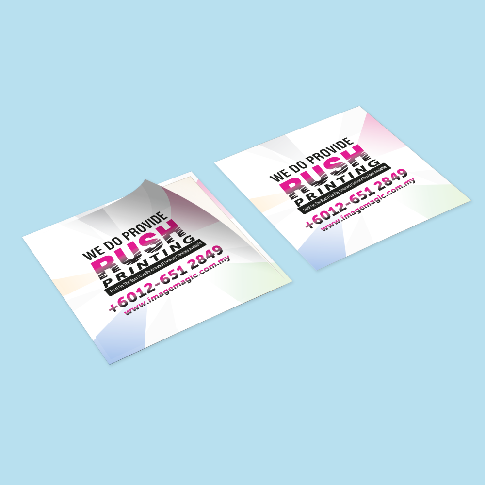 Kiss Cut Sticker Printing Malaysia | Waterproof Sticker Sheets (MOQ 100)